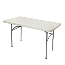 Bowery Hill 24" x 48" Folding Table in Mahogany - Walmart.com