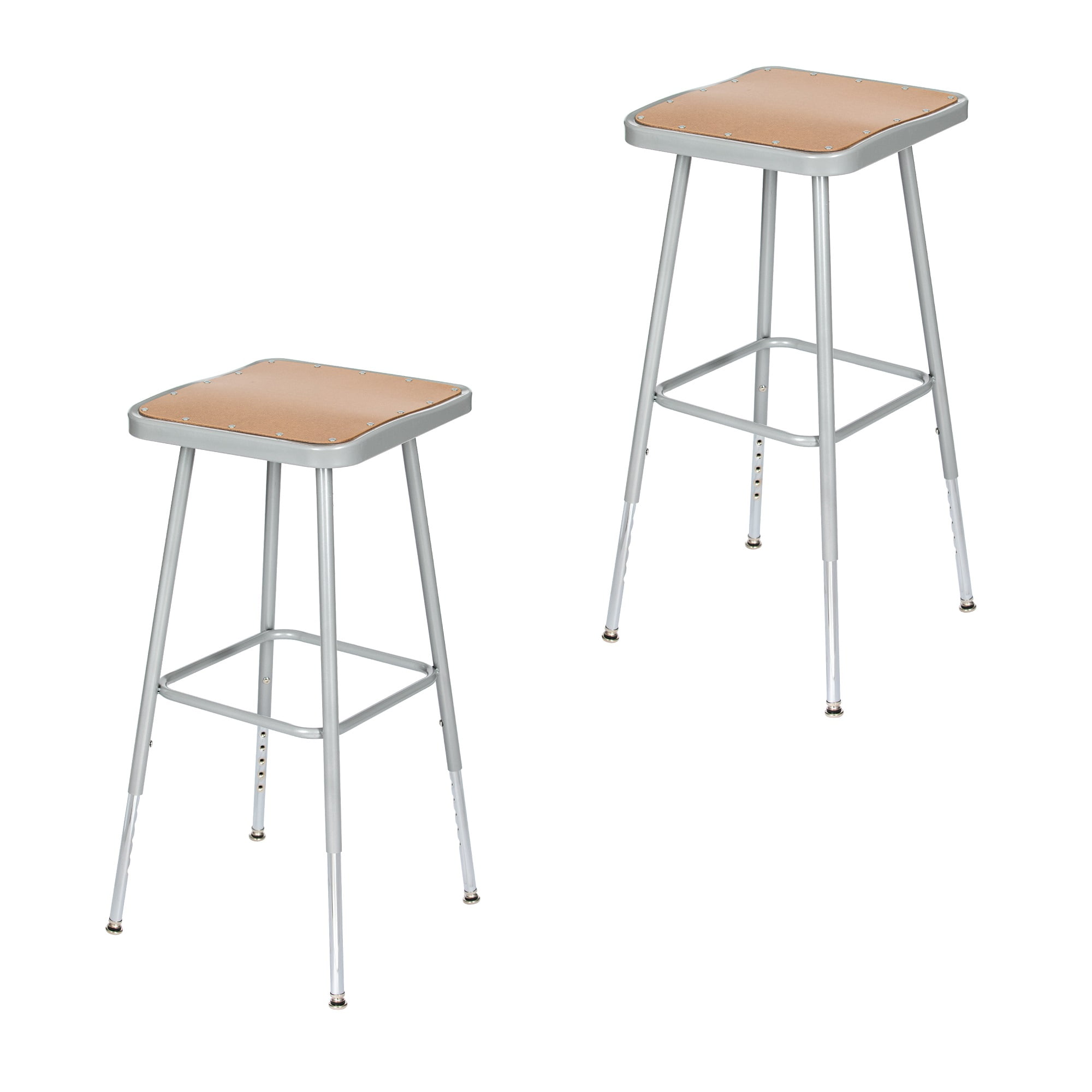 Hampden Furnishings Clint 25"-33" Masonite/Steel Square Science Stool ...