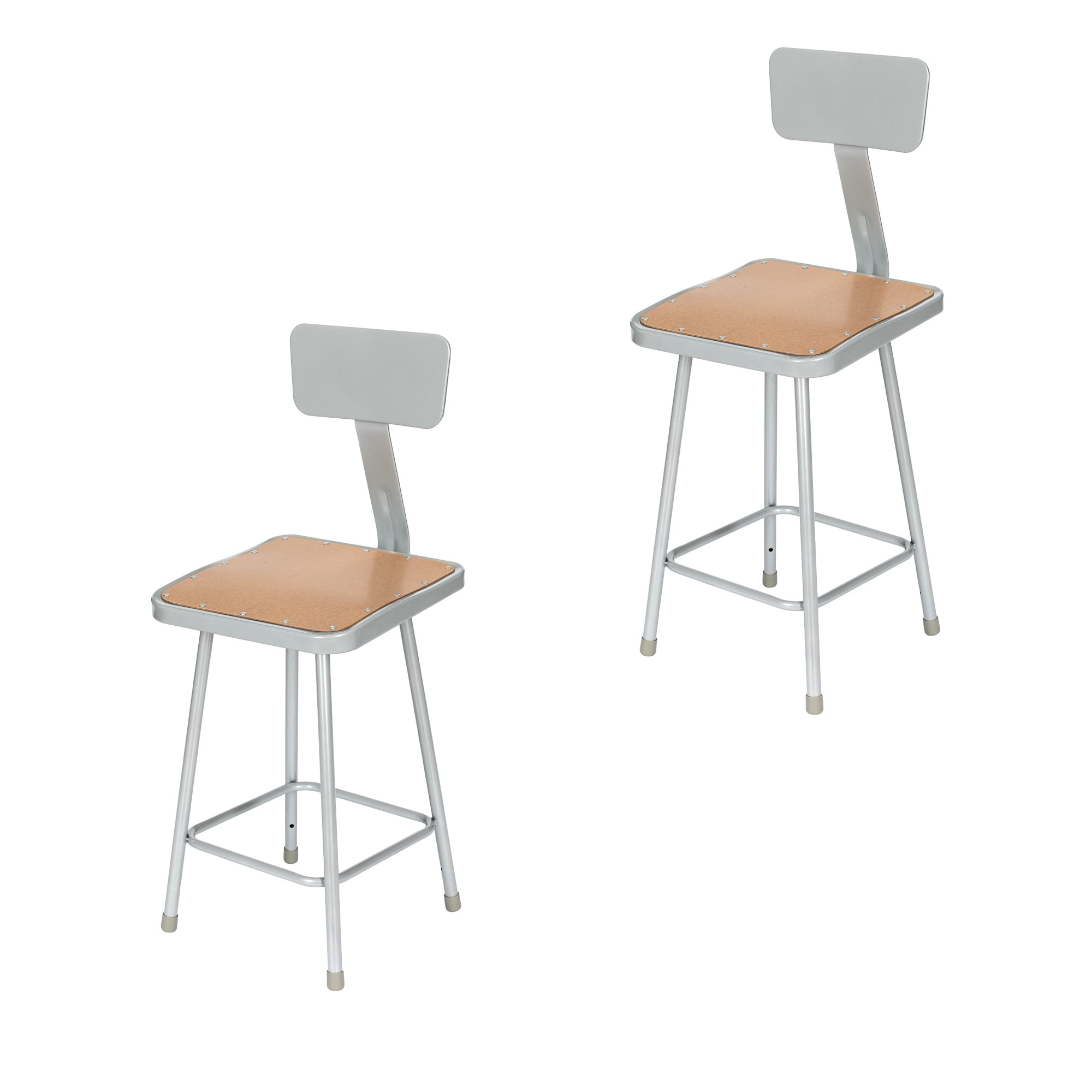 Hampden Furnishings Clint Collection 24" Masonite/Steel Stool with ...