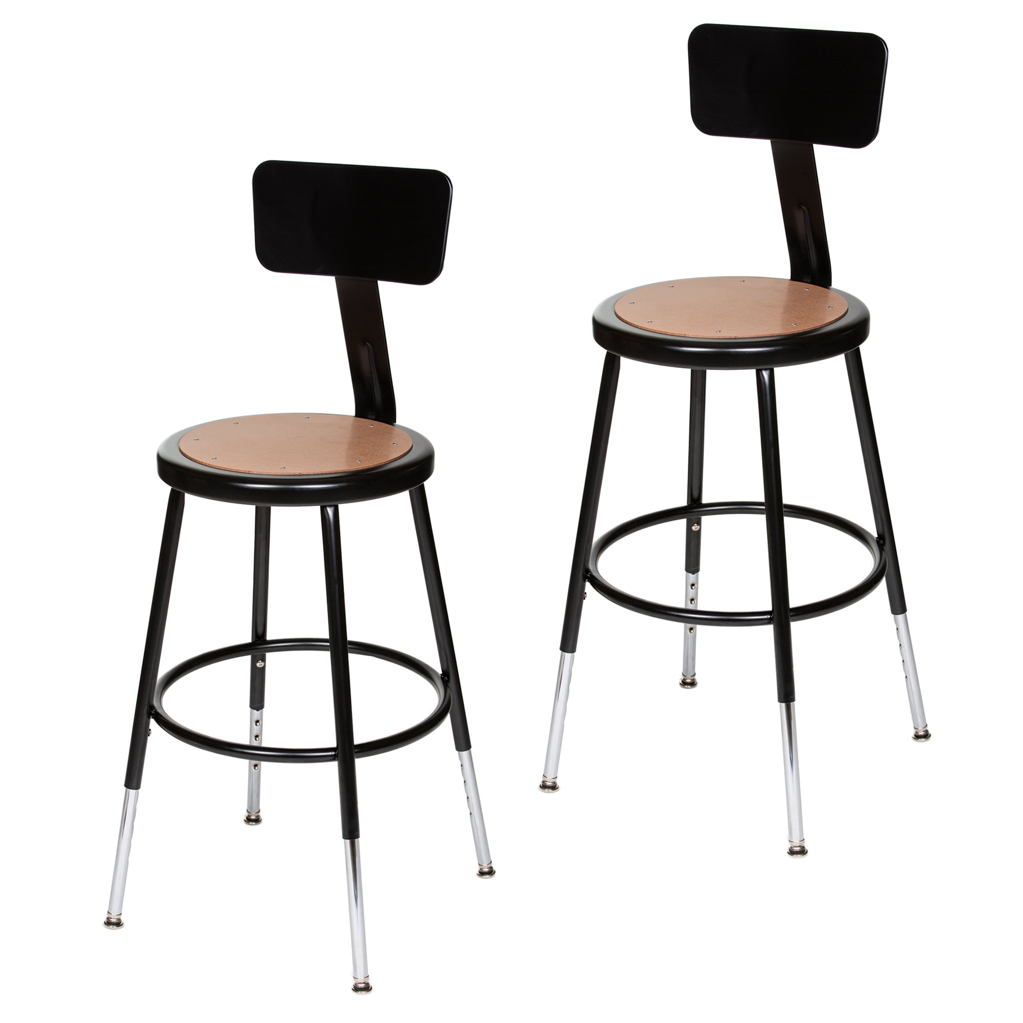 Hampden Furnishings Flynn 19-27" Adjustable Steel Science Stool with ...