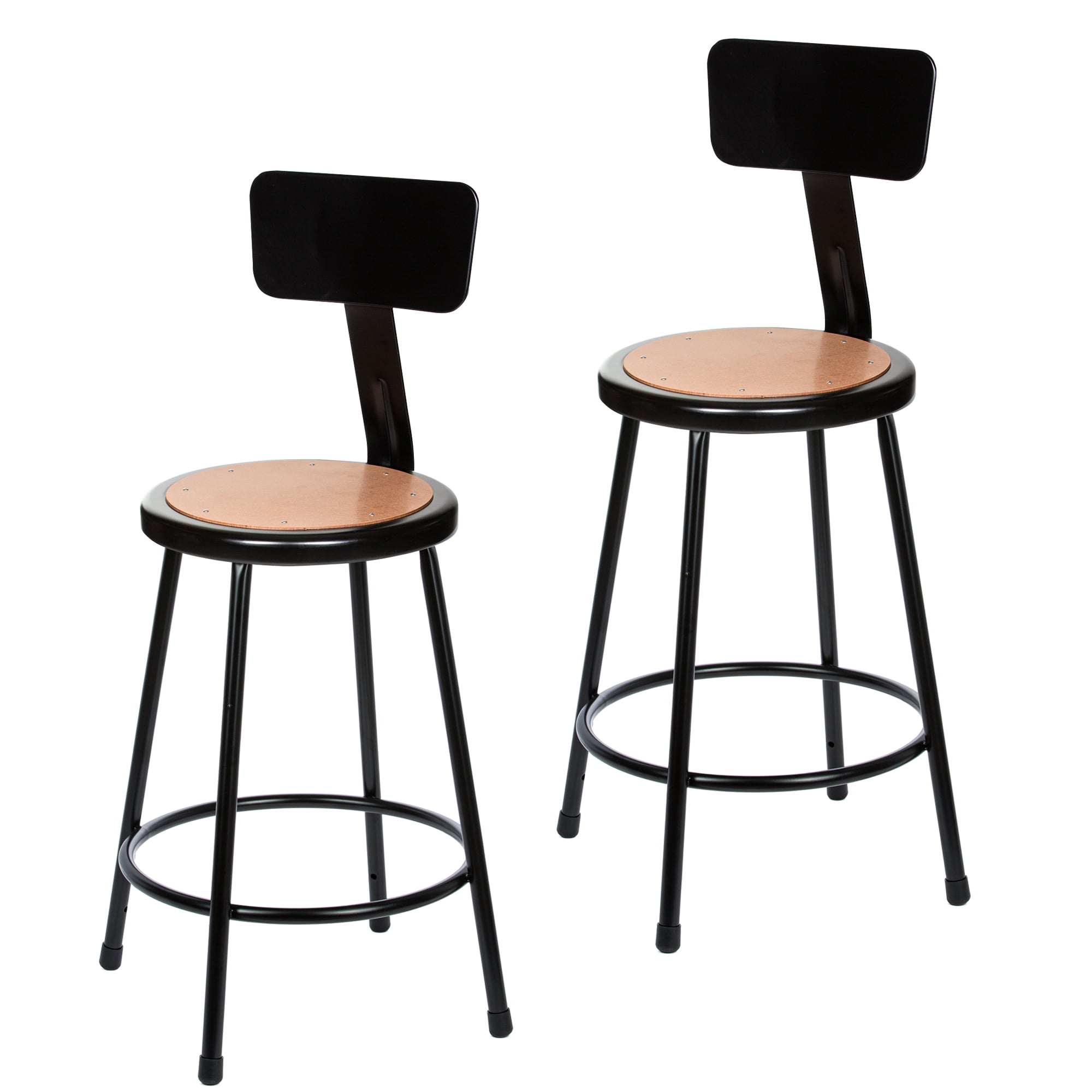 Hampden Furnishings Flynn Collection 24" Masonite/Steel Stool with ...