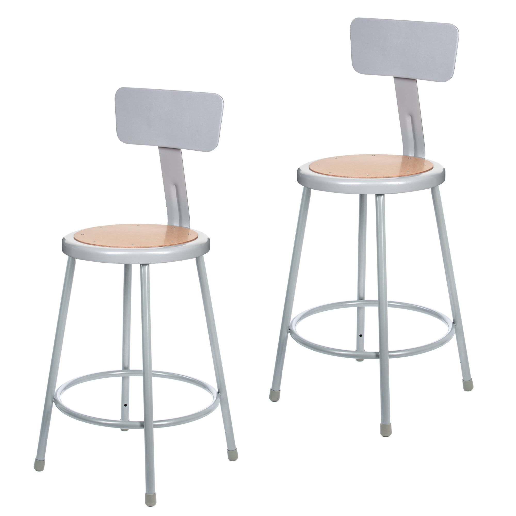 Hampden Furnishings Flynn Collection 24" Masonite/Steel Stool with ...