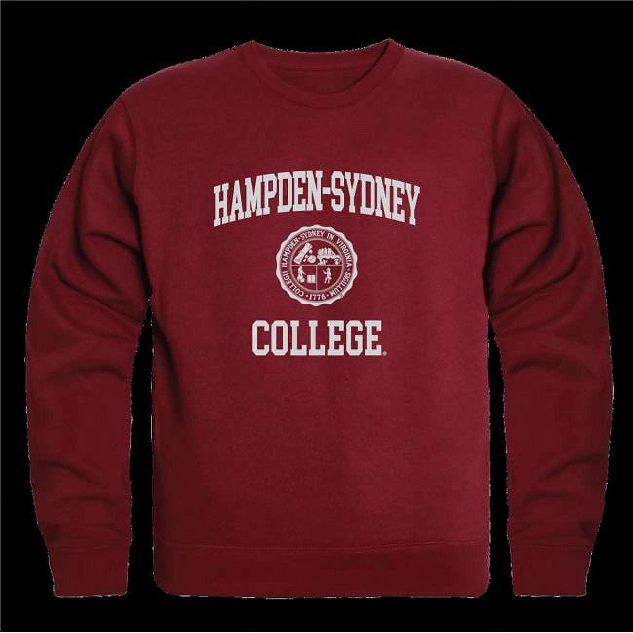 Hampden Sydney College Tigers Seal Crewneck Sweatshirt, Maroon - 2XL ...
