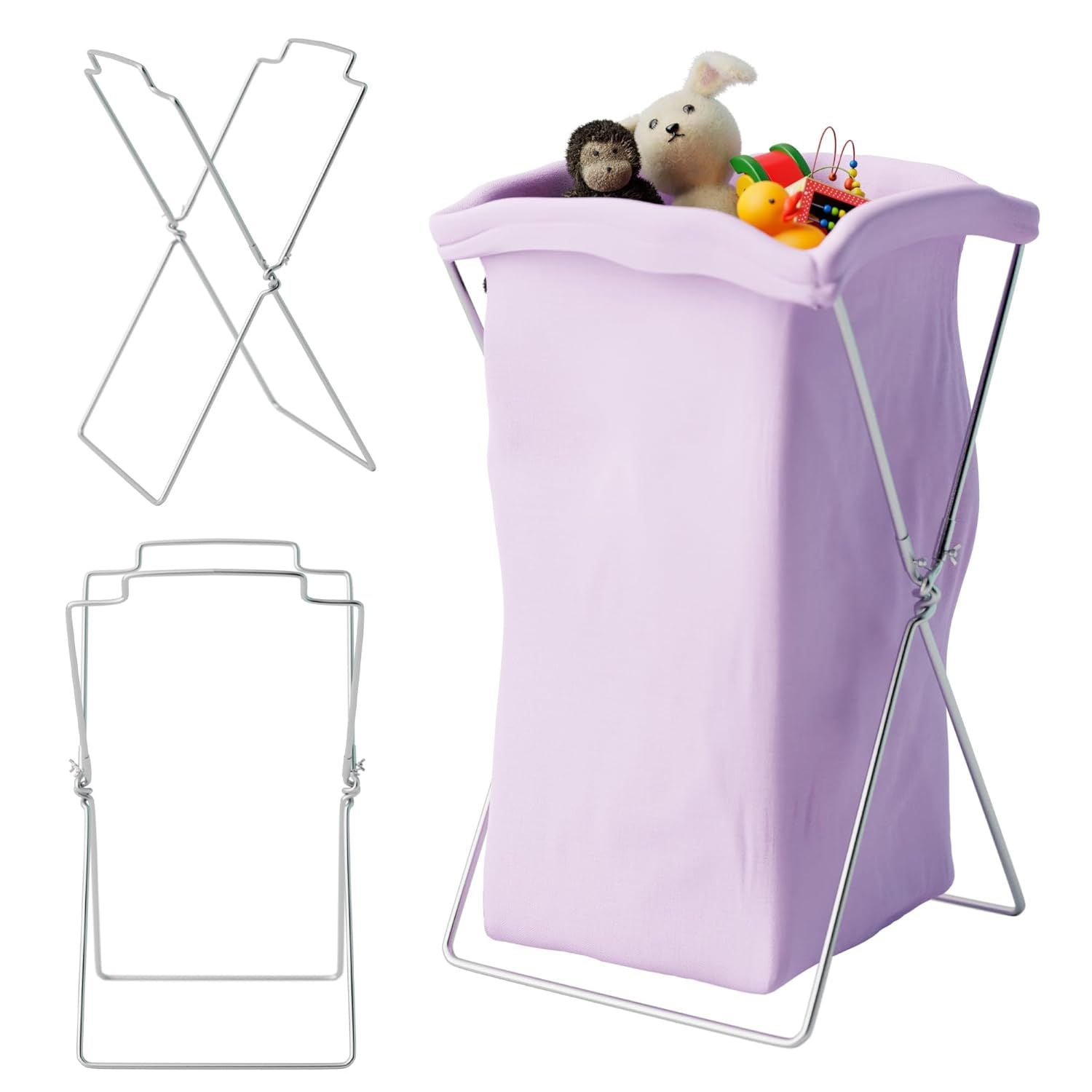 Hamper Stand 18 x 14 x 32. X-Frame Portable Folding Bag Holder Stand 30 ...