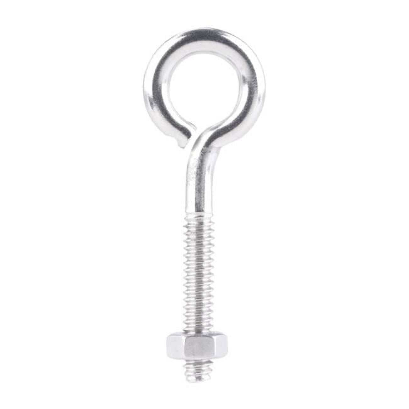 Hampton 02-3456-433 Bolt Eye Closed with Stainless Steel Hex Nut 0.187 ...