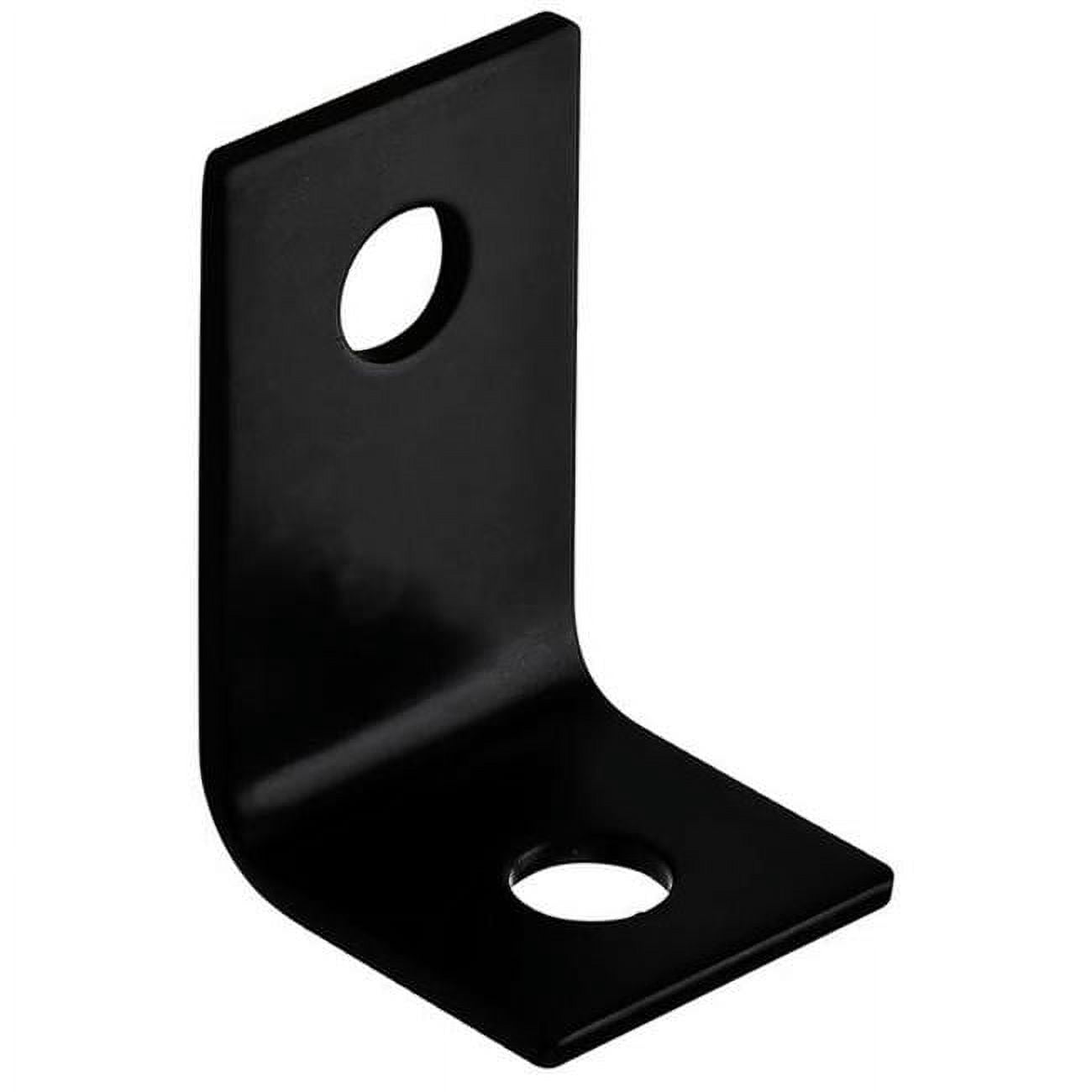 Hampton 2-1/2 in. H X 1-1/2 in. W X 1/8 in. D Black Steel Offset Leg ...