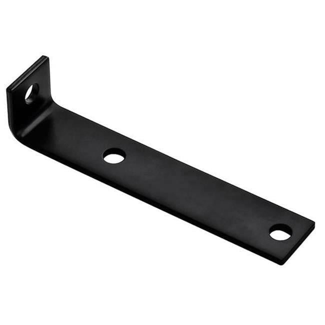 Hampton 7-1/2 in. H X 1-1/2 in. W X 3/16 in. D Black Steel Offset Leg ...