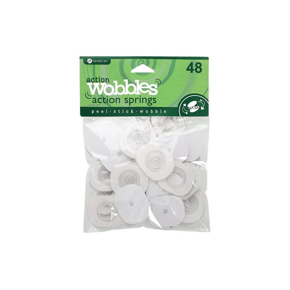 Hampton Art Action Wobbles Standard 48 Pieces, Action Wobbler, Wobble ...