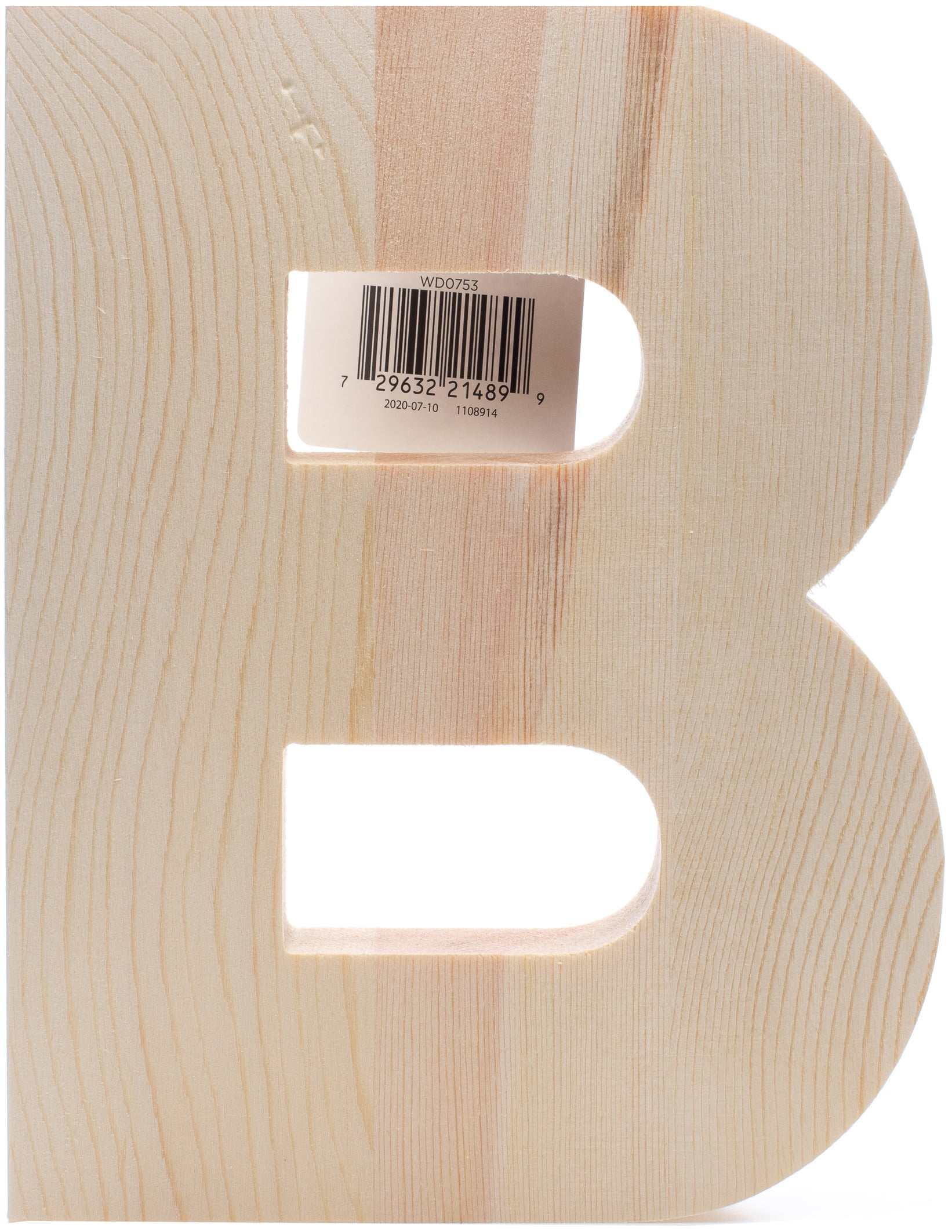 Hampton Art Chunky Wood Letter 8"-B - Walmart.com