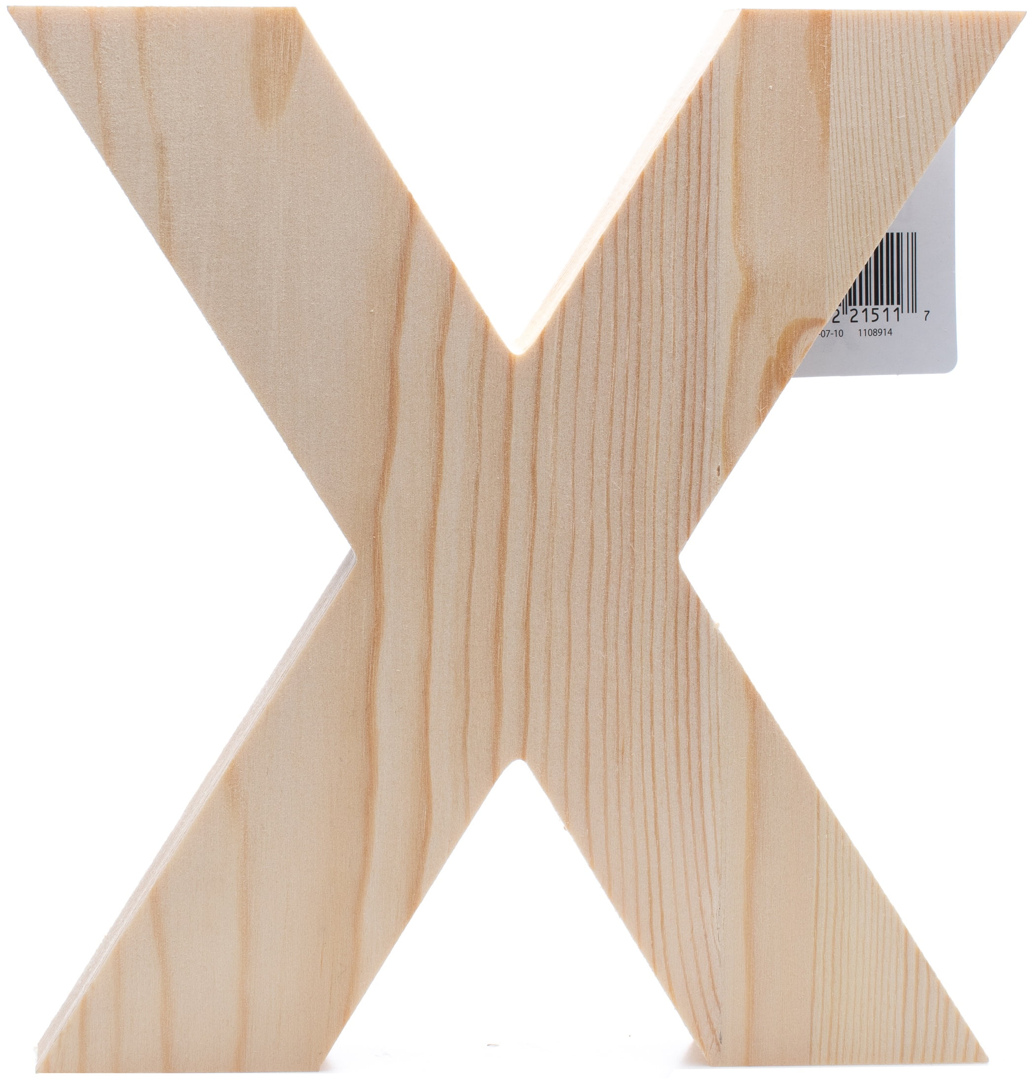 Hampton Art Chunky Wood Letter 8"-X - Walmart.com