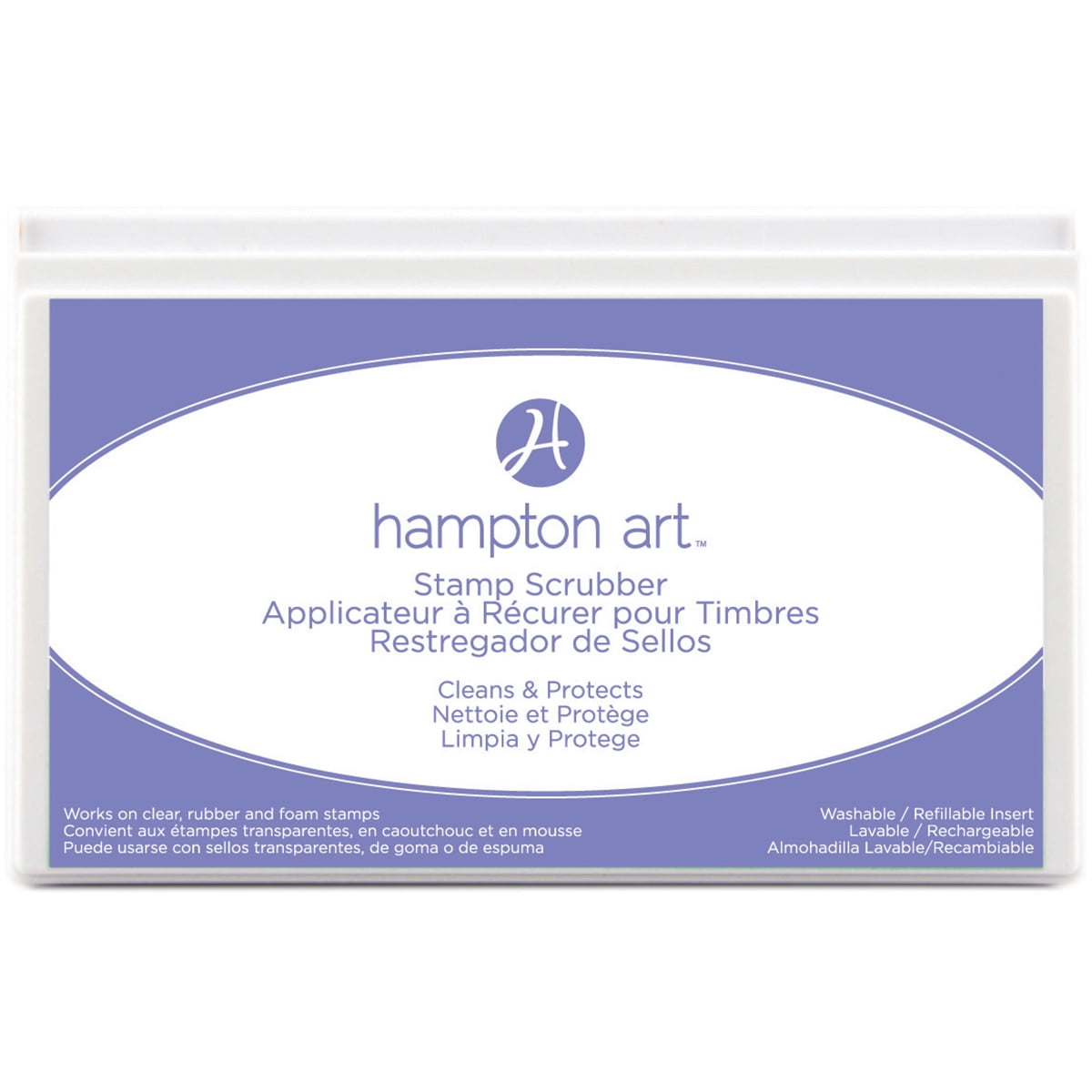 Hampton Art Stamp Scrubber Cleaning Pad & Case 7.5"X4.5"- - Walmart.com