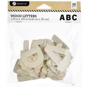 Wooden Letters & Numbers in Wood Crafting - Walmart.com