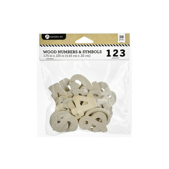 Wooden Letters & Numbers in Wood Crafting - Walmart.com