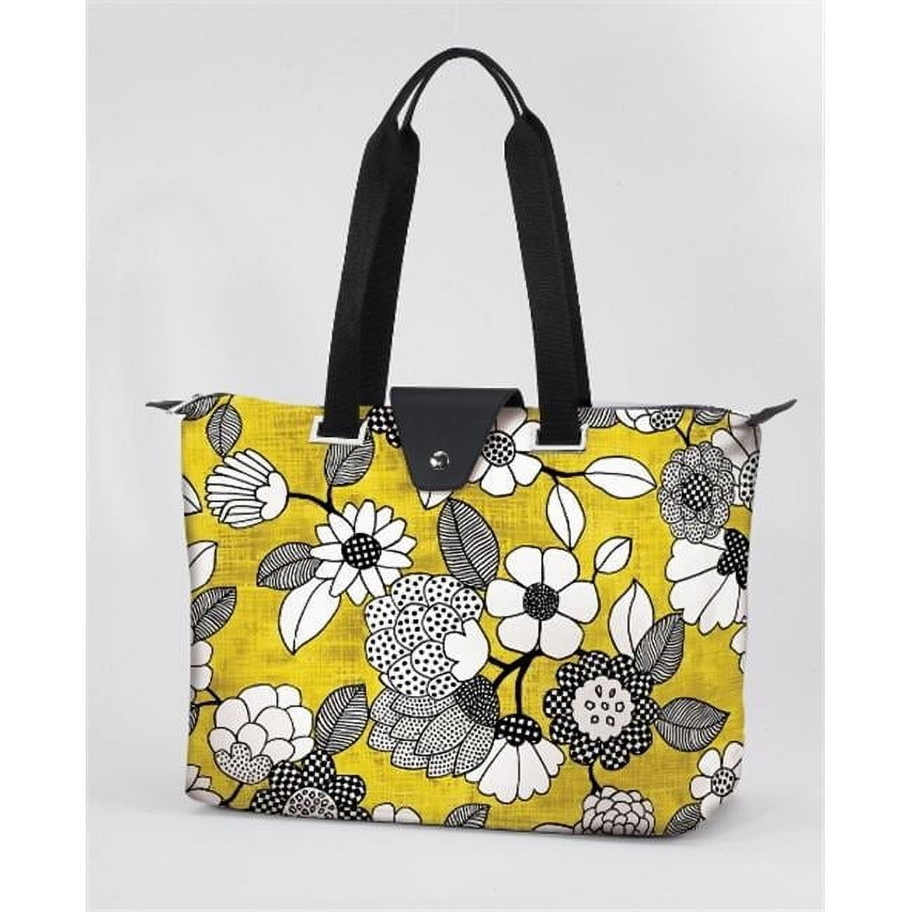 Hampton Bag - Yellow and Black Floral- Pack of 2 - Walmart.com