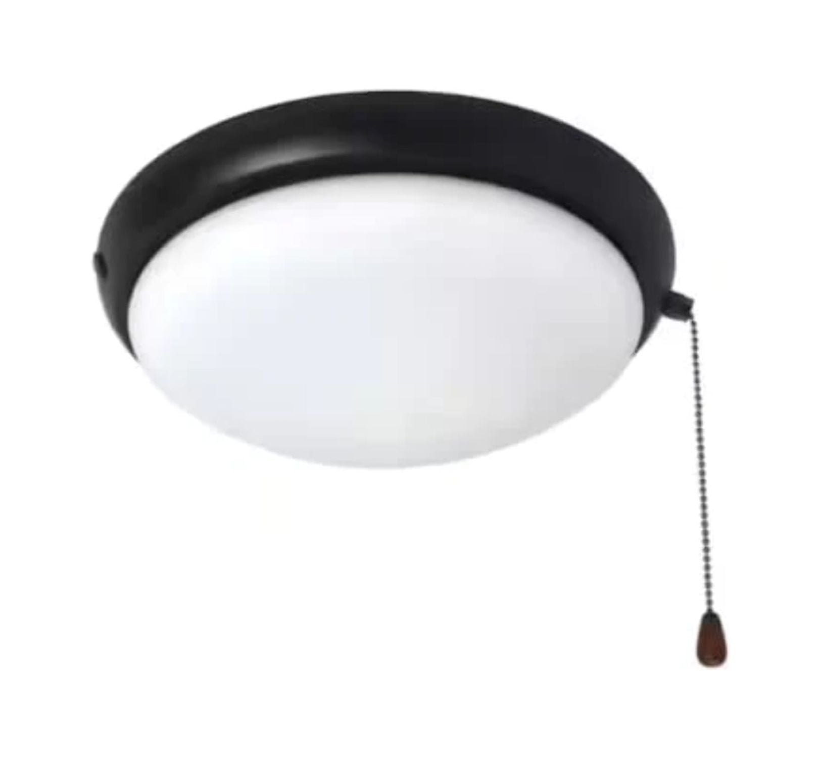 Hampton Bay 2-Light Oil Rubbed Bronze Ceiling Fan Moon LED Light Kit ...