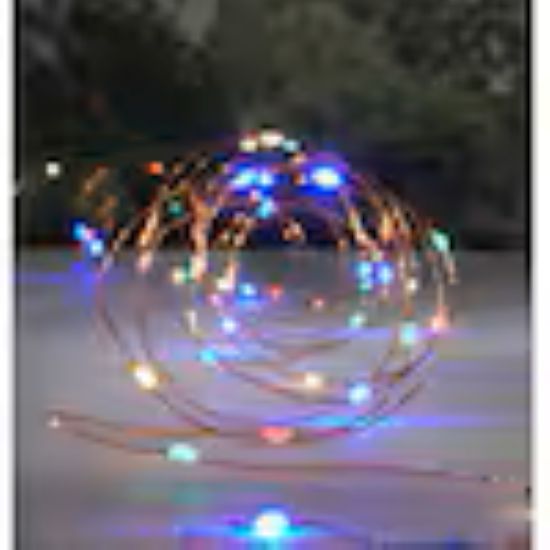 Hampton Bay 33 ft. Indoor/Outdoor Battery-Powered LED Color-Changing ...