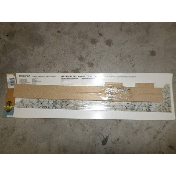 Hampton Bay Laminate End Cap Kit in Typhoon Ice with Full Wrap Ogee ...