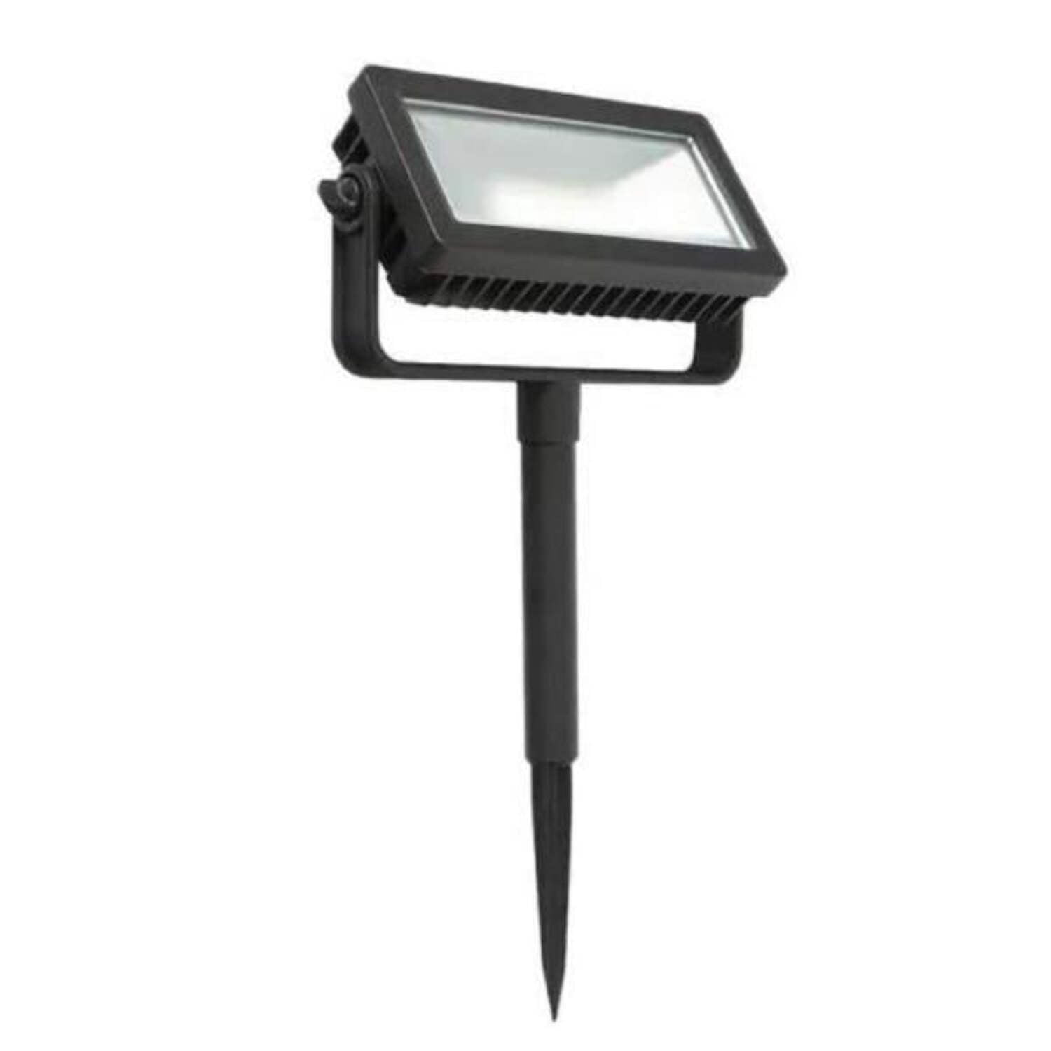 Hampton Bay Low Voltage Black Outdoor Integrated LED Landscape Flood ...