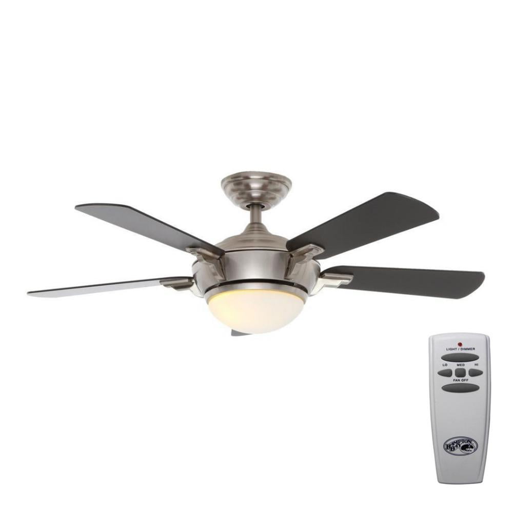 Hampton Bay Midili 44" LED Indoor Ceiling Fan with Light, Remote ...