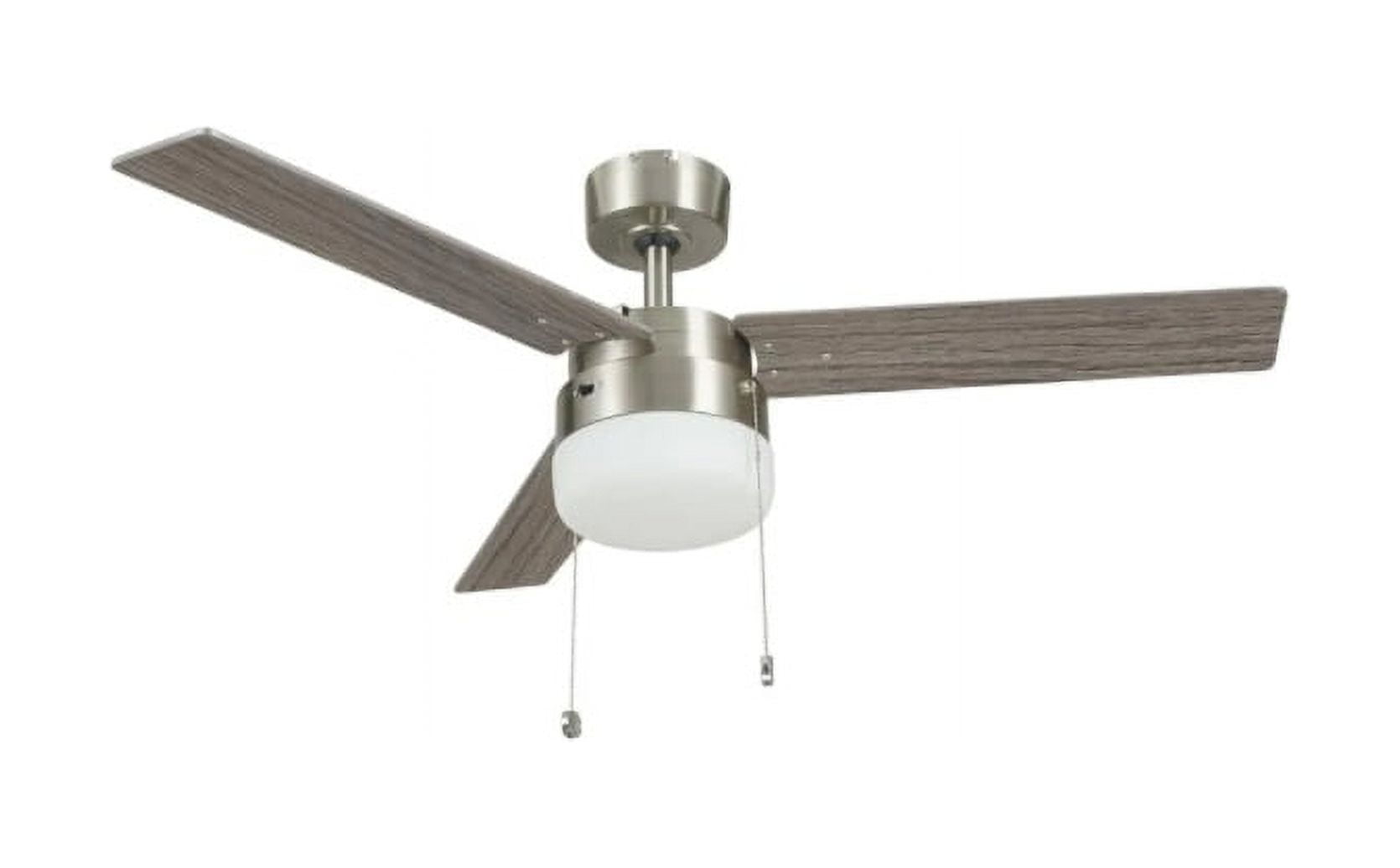 Easy Install Hampton Bay Montgomery II 44in. Brushed Nickel Ceiling Fan ...