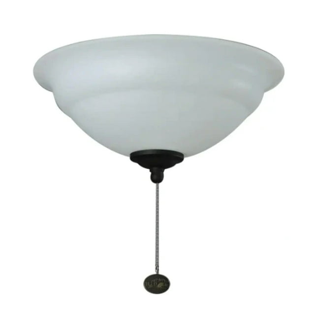 Hampton Bay 2-Light LED Indoor Ceiling Fan Kit, White, Compatible with ...