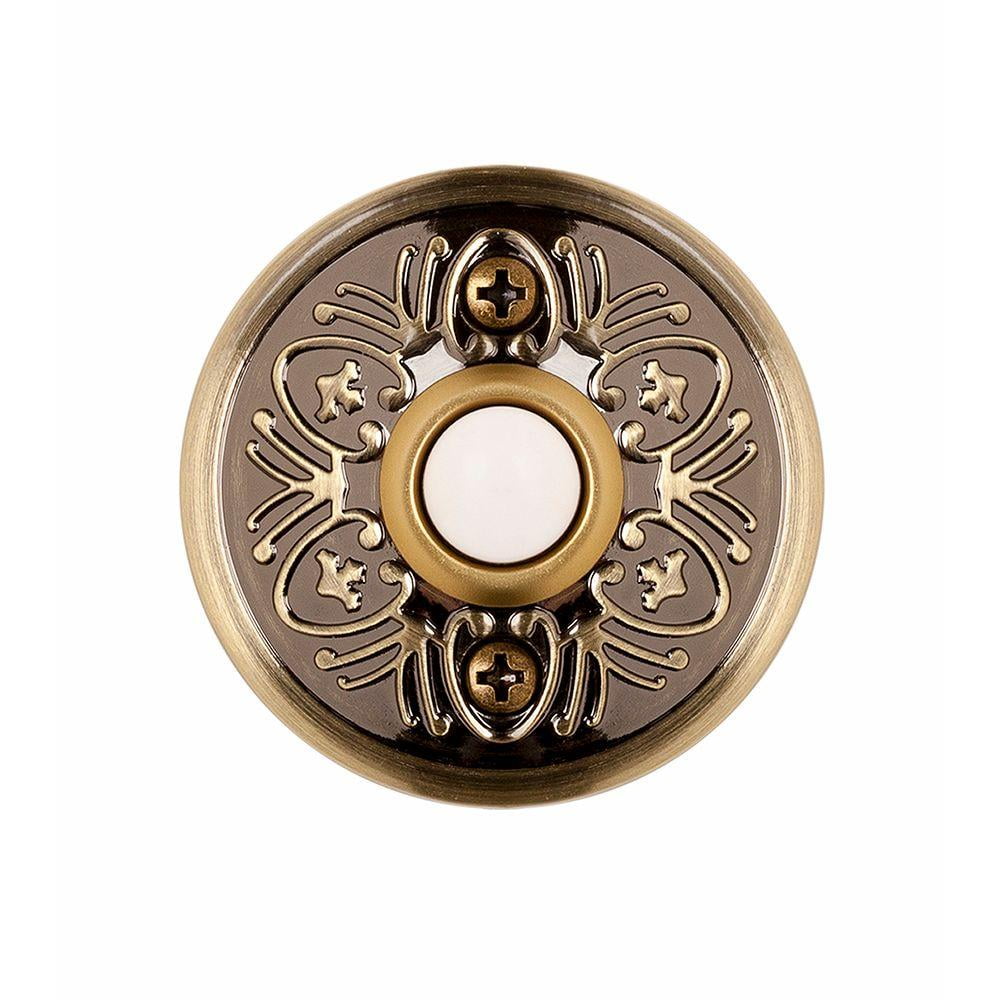 Hampton Bay Wired Lighted Door Bell Push Button, Aged Brass - Walmart.com