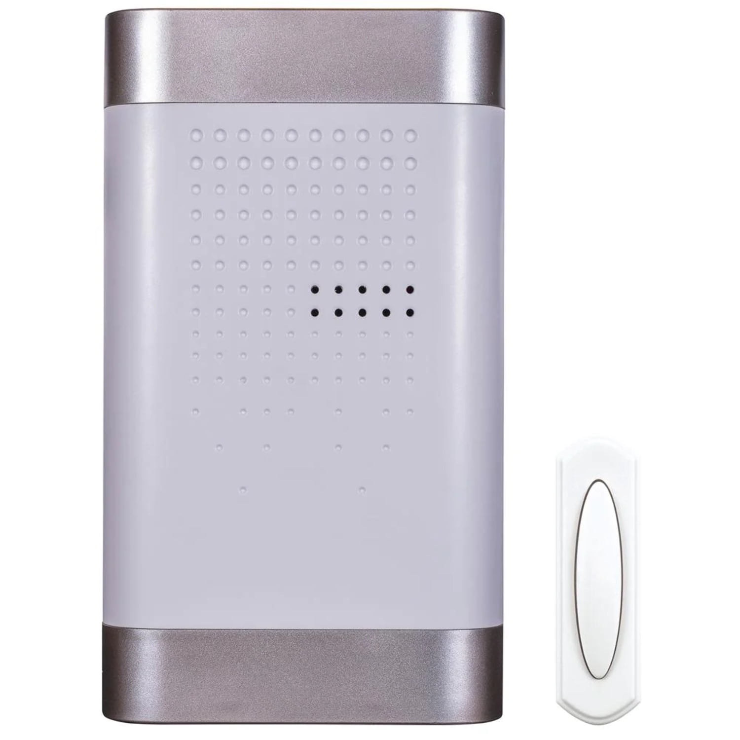 Hampton Bay Wireless Battery Operated Doorbell Kit with Wireless Push ...