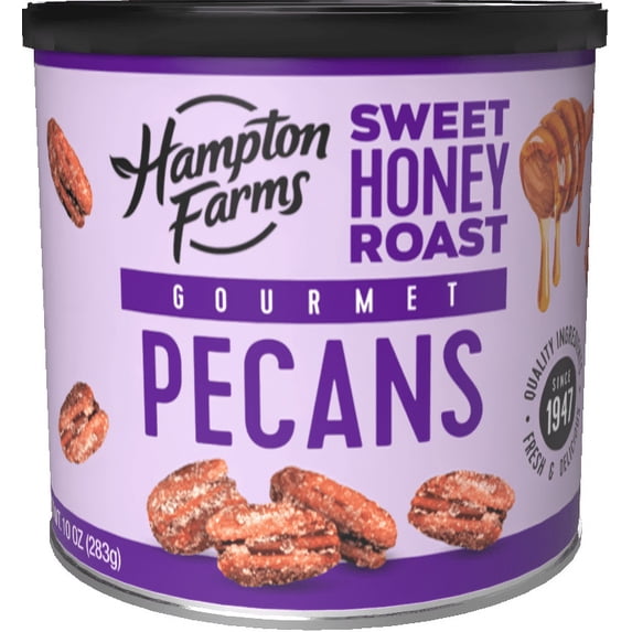 Hampton Farms Honey Roasted Pecans 10 oz - Walmart.com