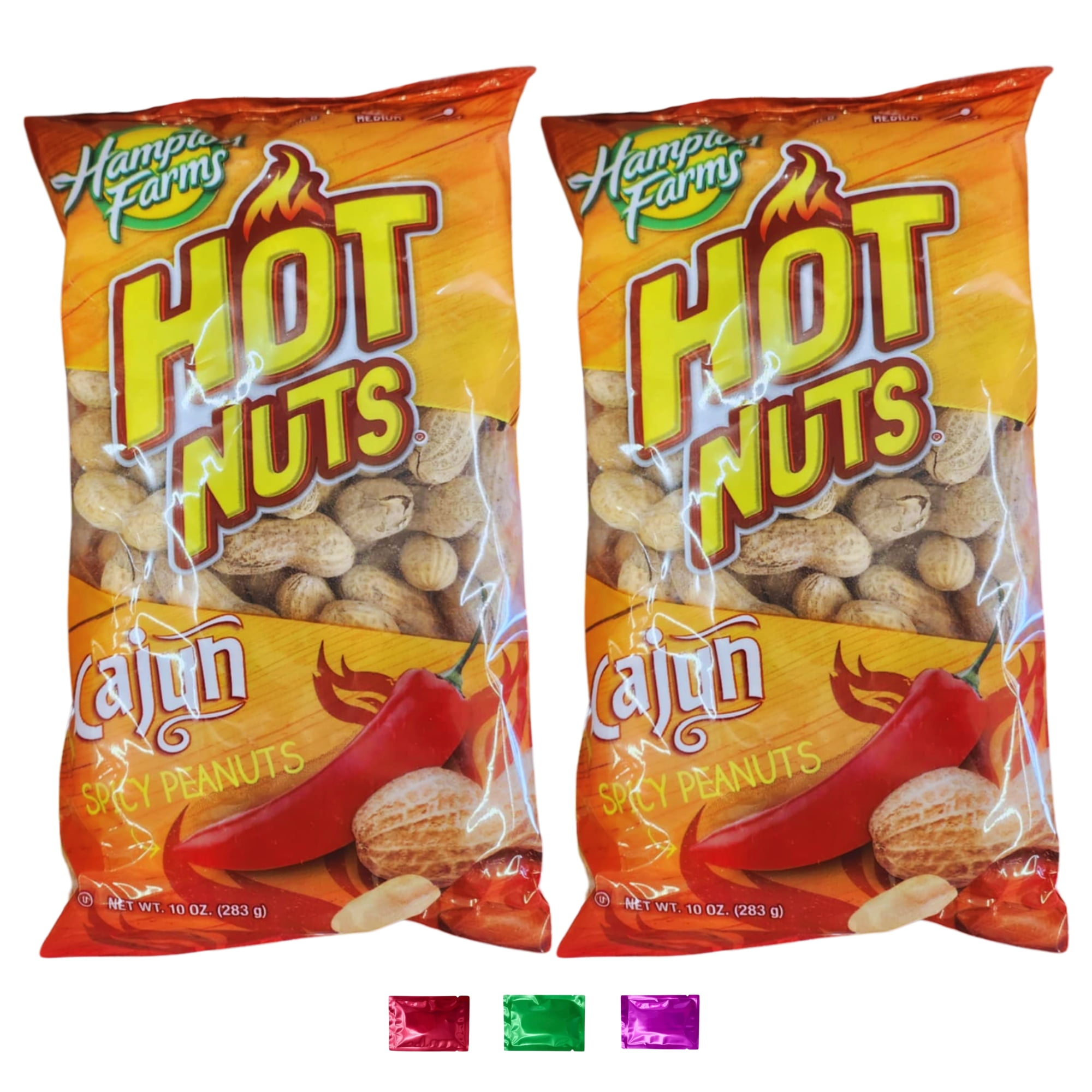 Hampton Farms Hot Nuts Cajun Spicy In-Shell Peanuts 10 Oz 2 Pack ...