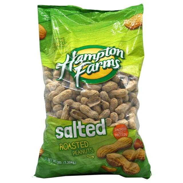 Hampton Farms, Peanuts Salted Bag (Pack of 18) - Walmart.com