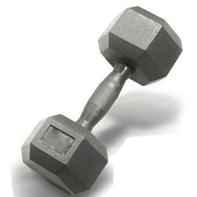 Hampton Fitness Pro Hex 85 lb Pair Dumbbells with Steel Ergonomic ...