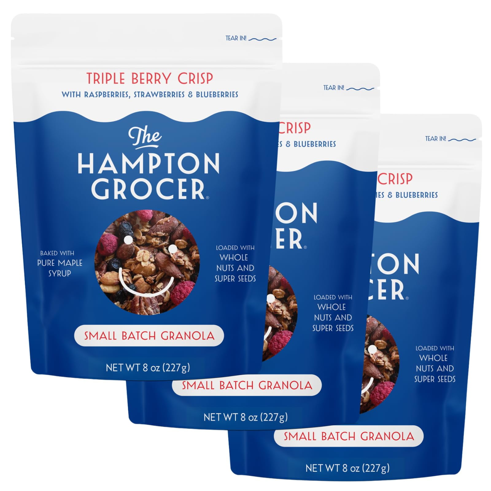 The Hampton Grocer Triple BDF32 Berry Crisp Granola, 3 pack - Gluten ...