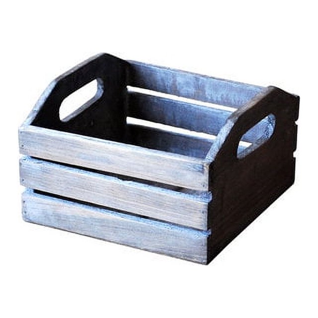 Hampton Home Brown Crate with Handles, 1 Each Wood Material, 23oz ...