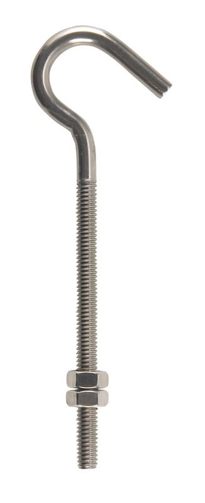 Hampton Medium Stainless Steel 6 in. L Clothesline Hook 160 lb 1 pk ...