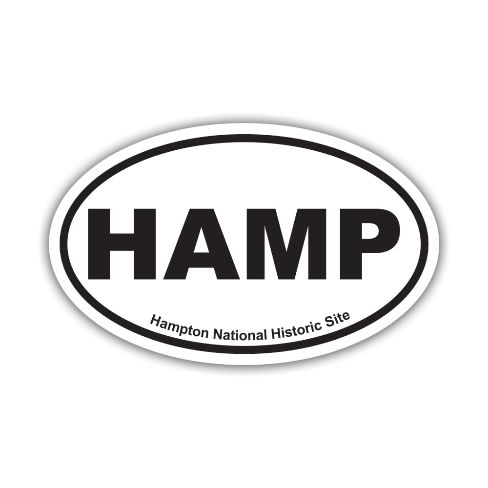 Hampton National Historic Site HAMP Oval Sticker Decal - Self Adhesive ...