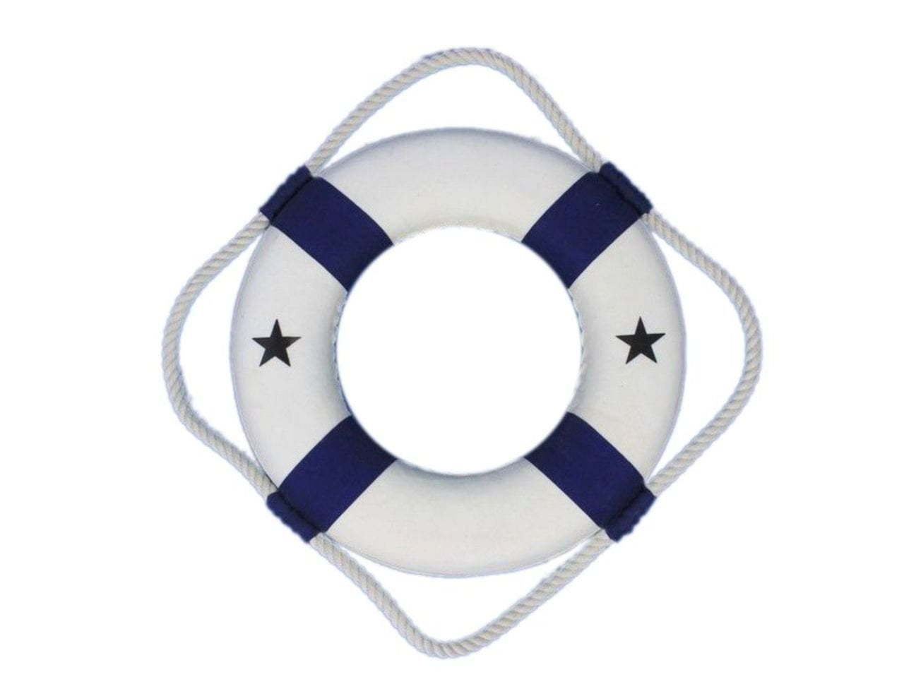 Hampton Nautical Decorative Life Ring Lifering, 10", Blue - Walmart.com