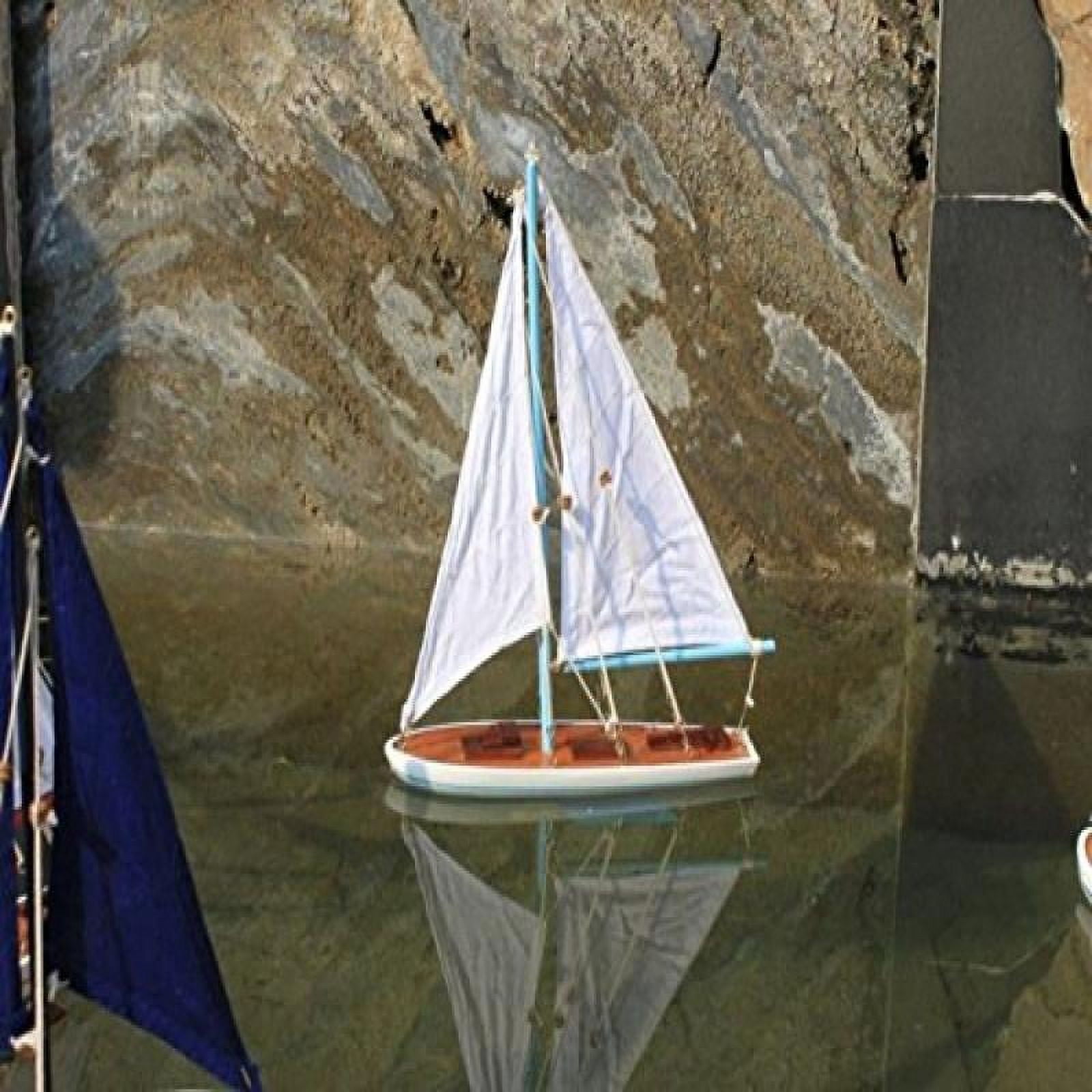 Hampton Nautical It Floats Floating Sailboat, 12", Light Blue - Walmart.com