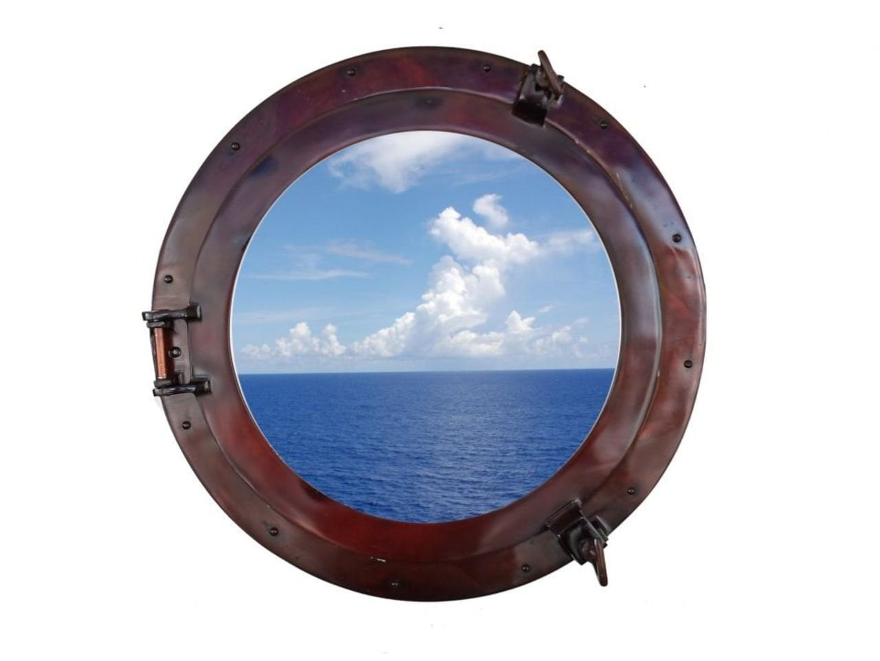 Hampton Nautical MC-1965-20 AC - W Antique Copper Ship Porthole Window ...