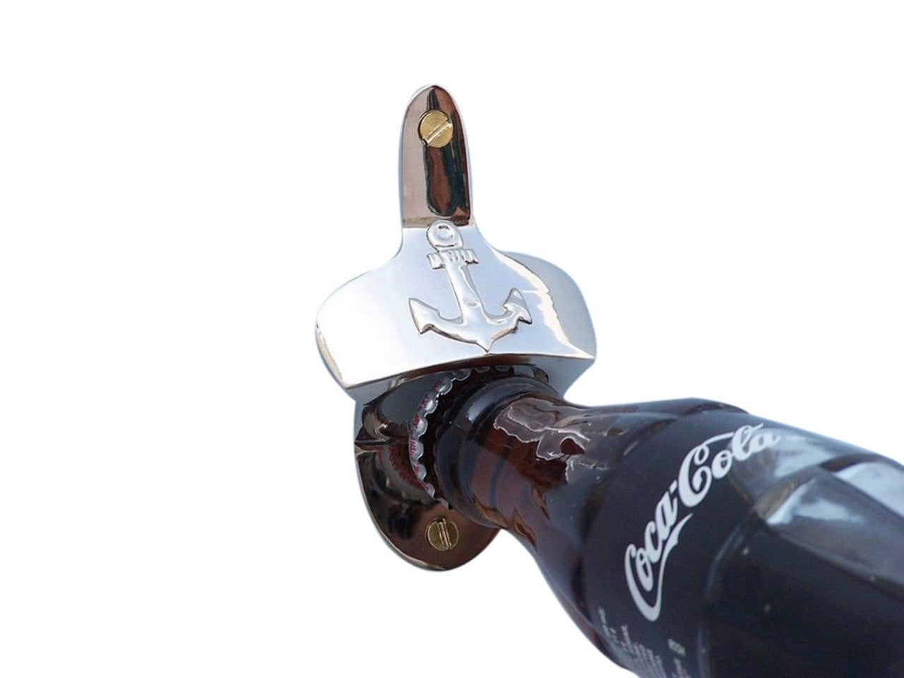 Hampton Nautical MC-2101CH Chrome Wall Mounted Anchor Bottle Opener 3 ...