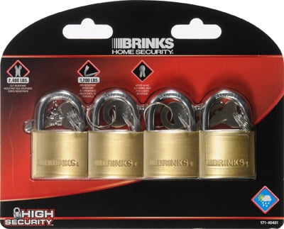 Hampton Prod Intl 171-40401 4-Pack 1-9/16 Inch Solid-Brass Pin Tumbler ...