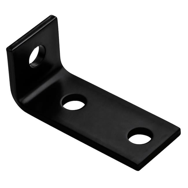 Hampton Products 5024763 3.5 x 1.5 x 0.18 in. Black Steel Offset Leg ...