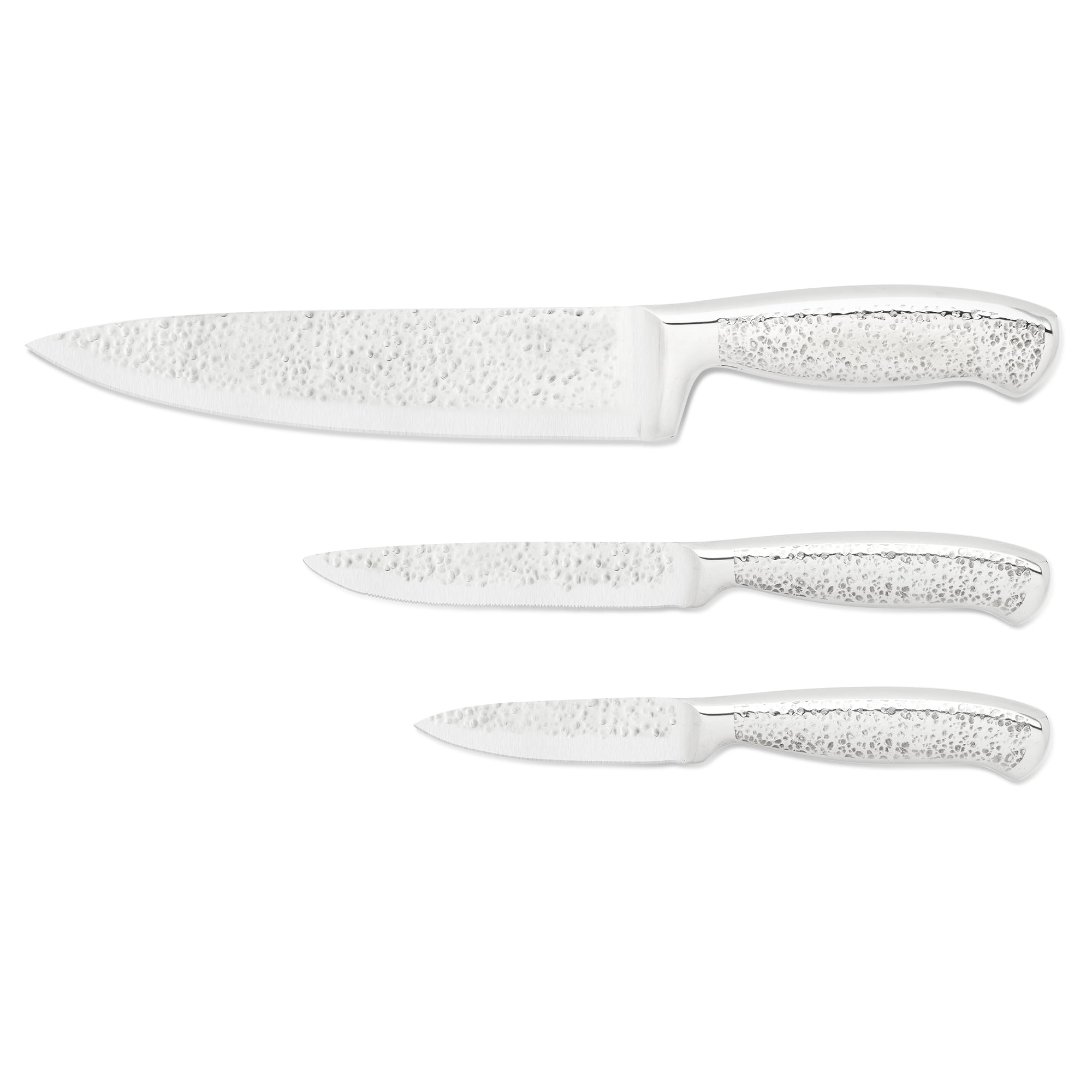 Hampton Signature™ Argentum Hammered - 3 Piece Knife Set - Walmart.com