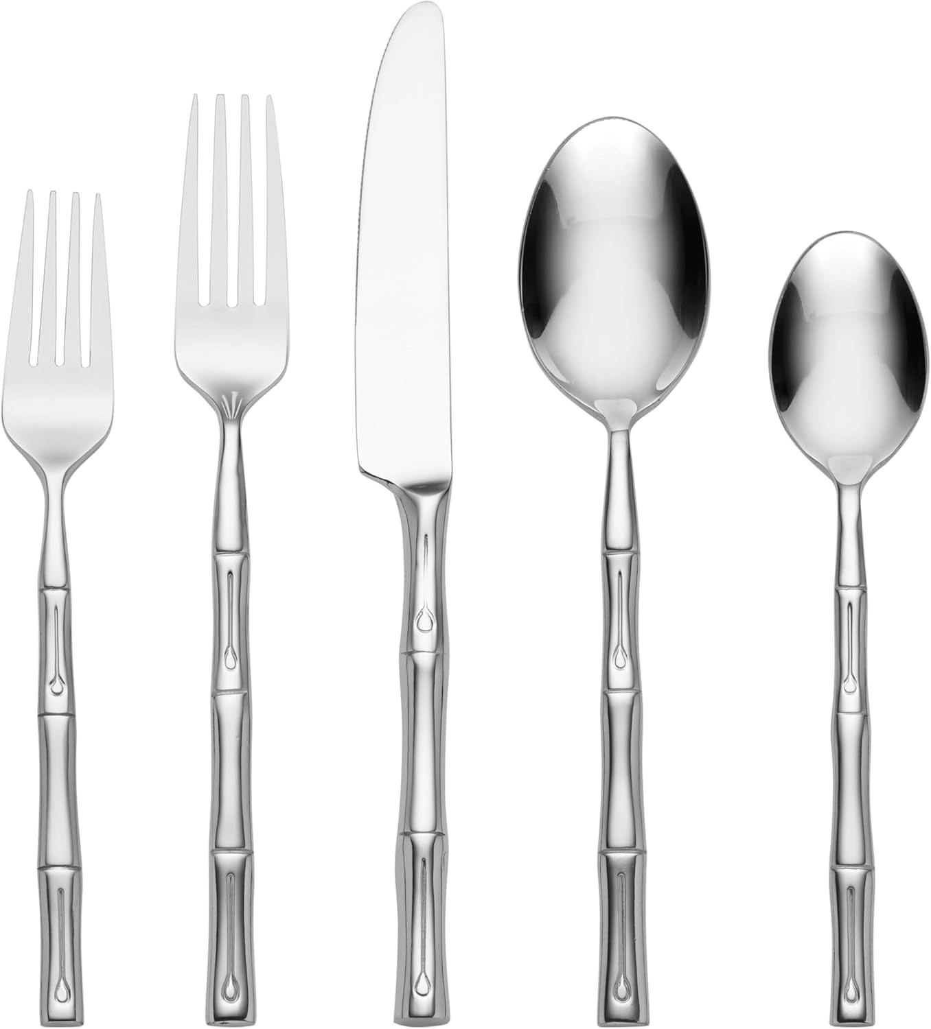 Hampton Signature – Bamboo – 20 Piece Flatware Set, Service for 4 ...