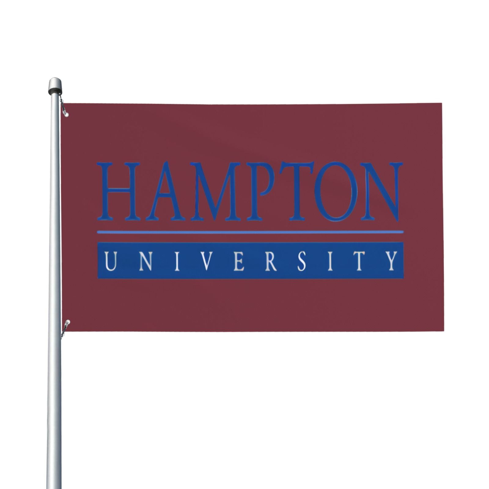 Hampton University Flag 3x5 Outdoor ,Sewn Stripes, Stronger Brass ...