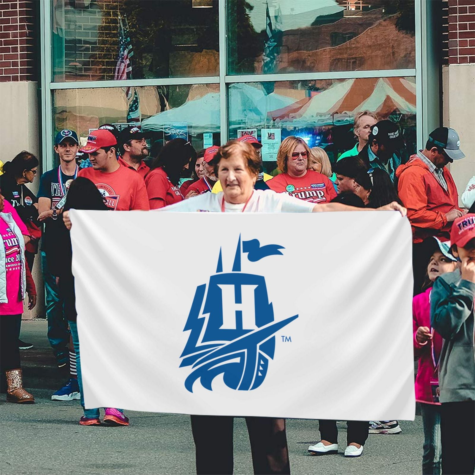 Hampton University Logo 3 X 5 Foot Outdoor Decorative Flag,Garden Flag ...