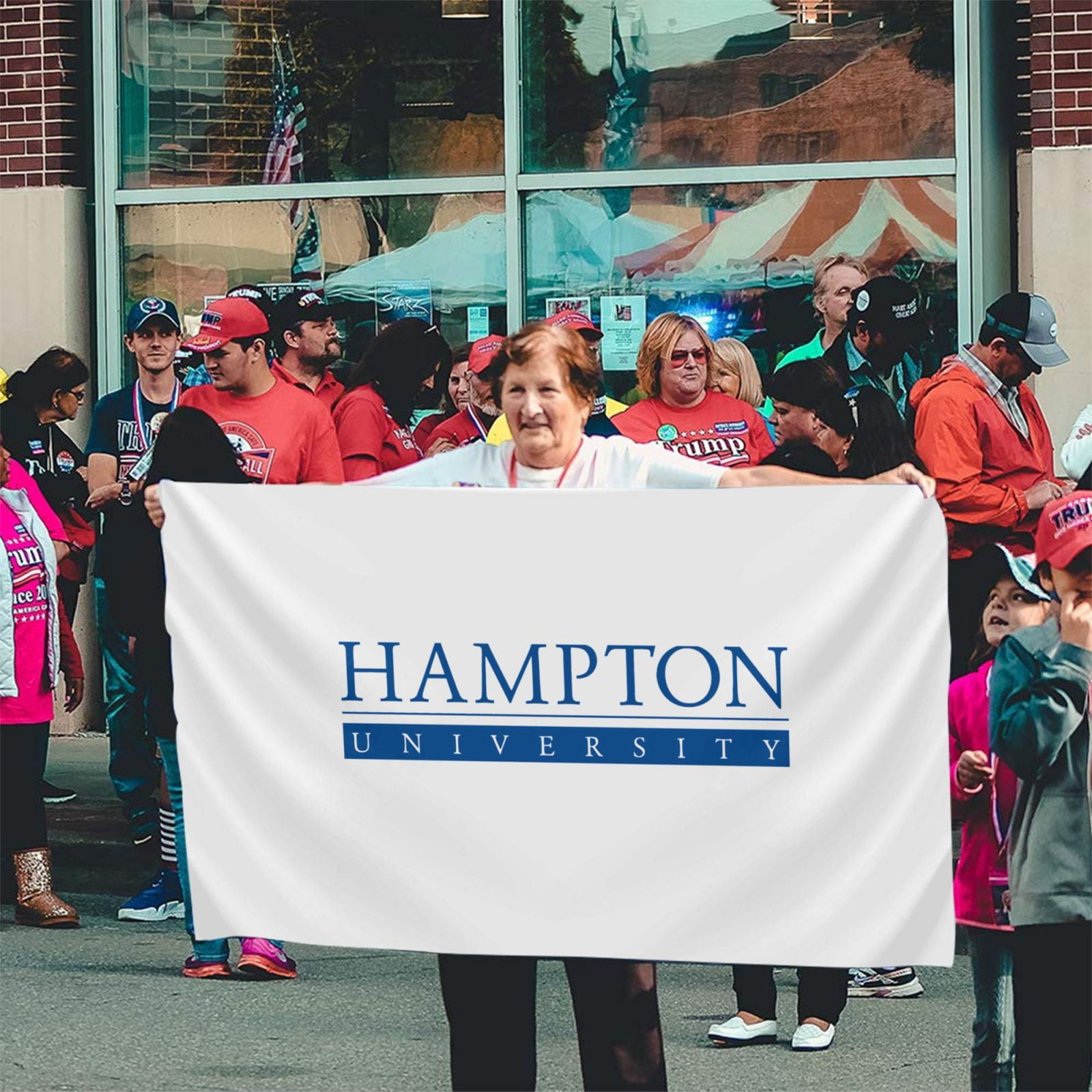 Hampton University Logo Banner Breeze Flag Outdoor Flags Home Flag ...