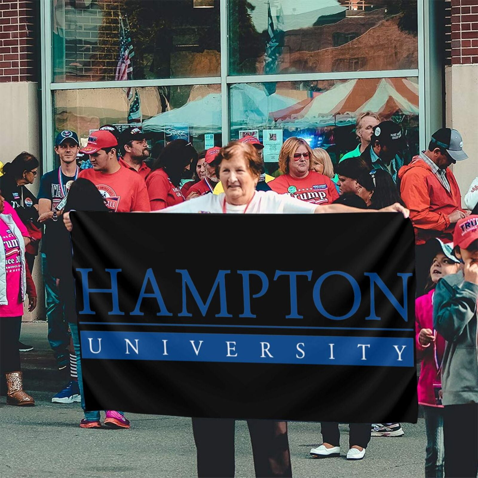 Hampton University Logo Banner Breeze Flag Outdoor Flags Home Flag ...