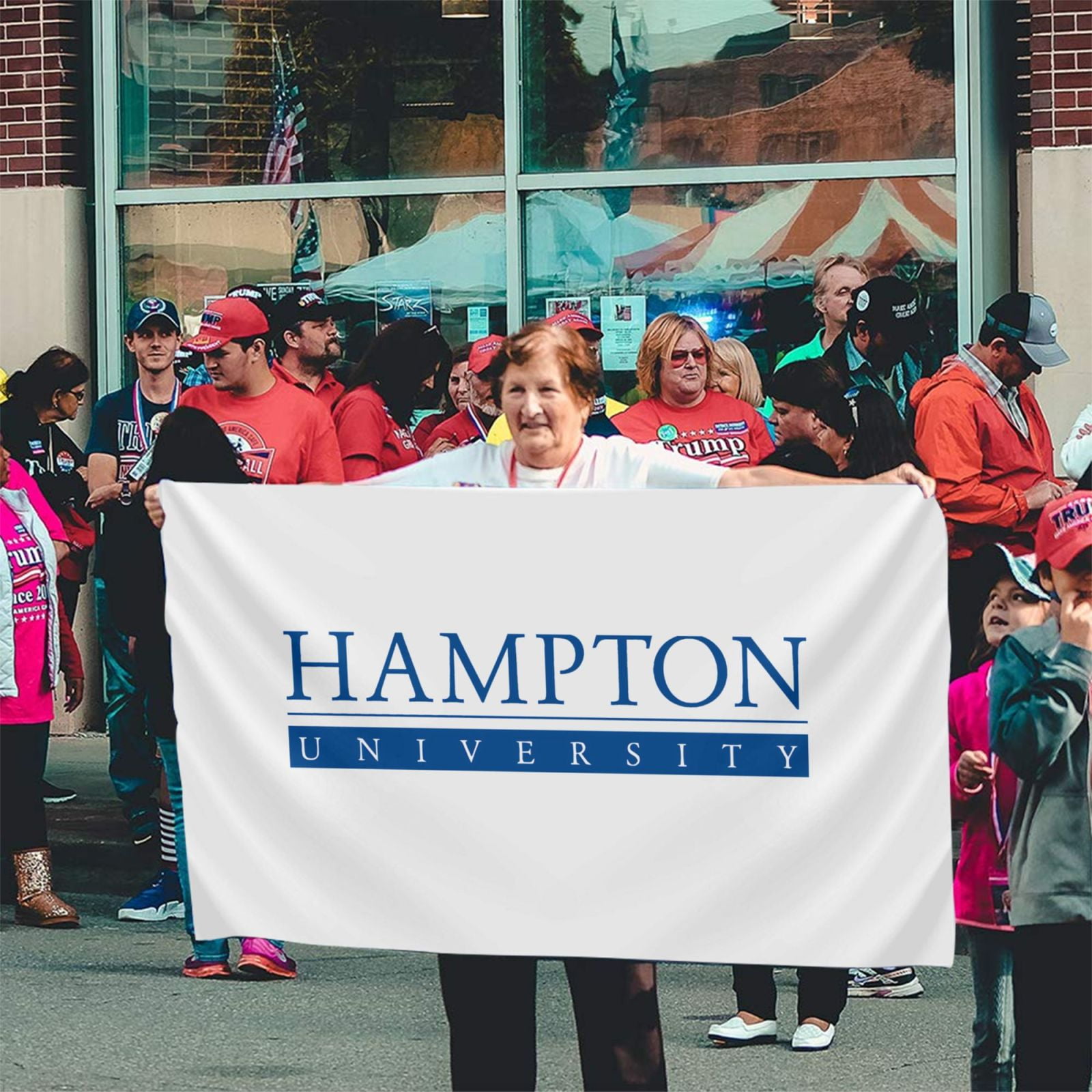 Hampton University Logo Banner Breeze Flag Outdoor Flags Home Flag ...