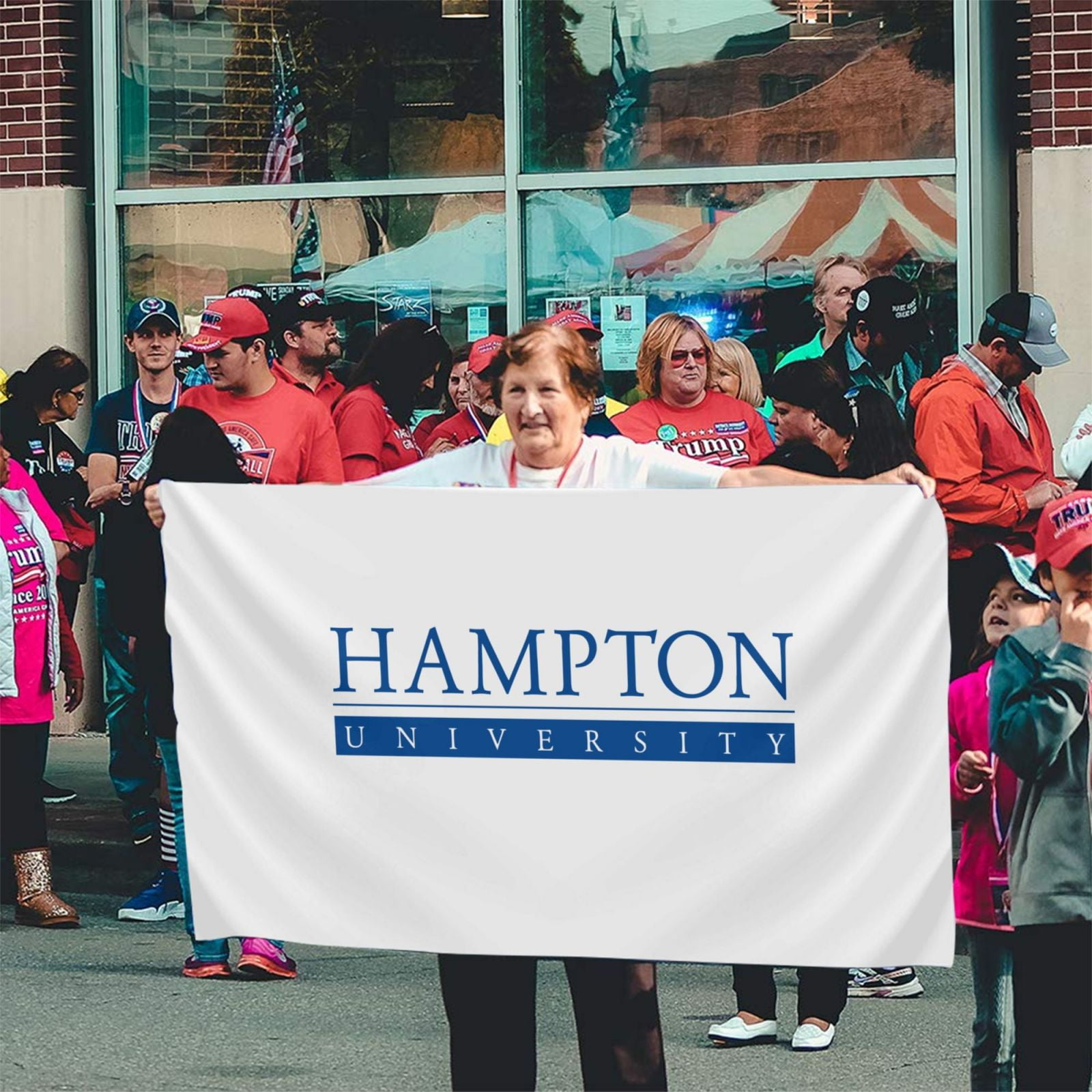 Hampton University Logo Banner Breeze Flag Outdoor Flags Home Flag ...