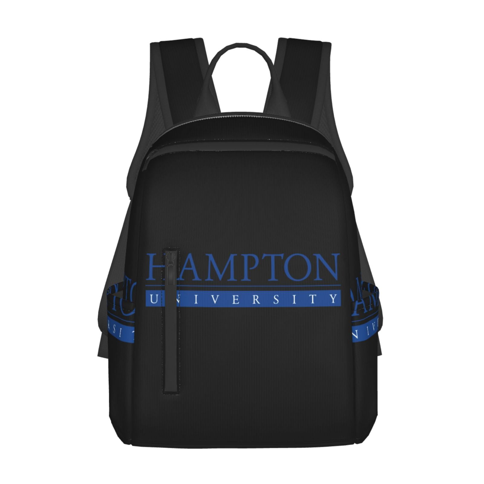Hampton University Logo Black Backpack for Women Men Laptop Backpack ...